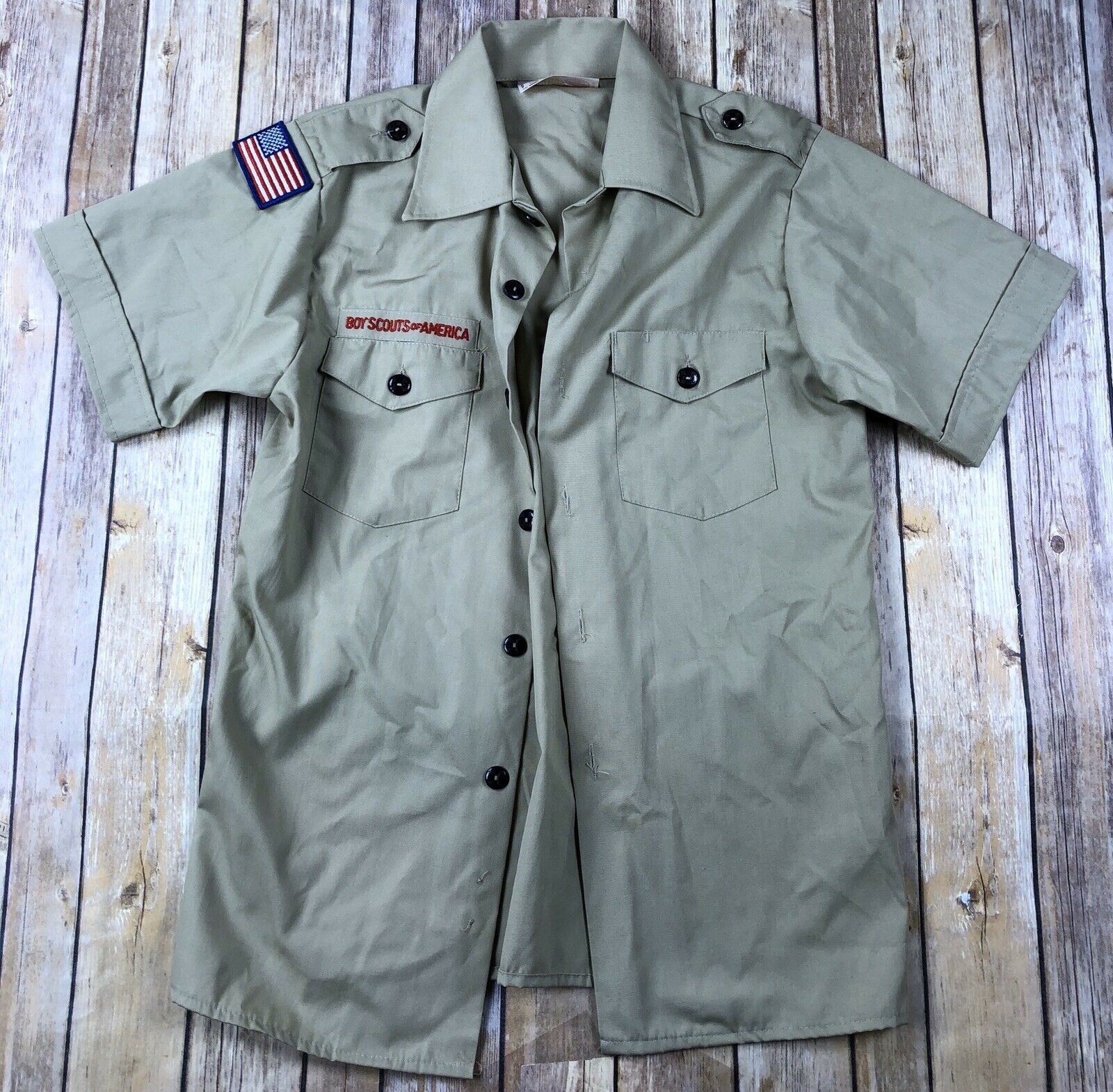 Boy Scouts Of America BSA Official Uniform Shirt Boys Youth Large ...
