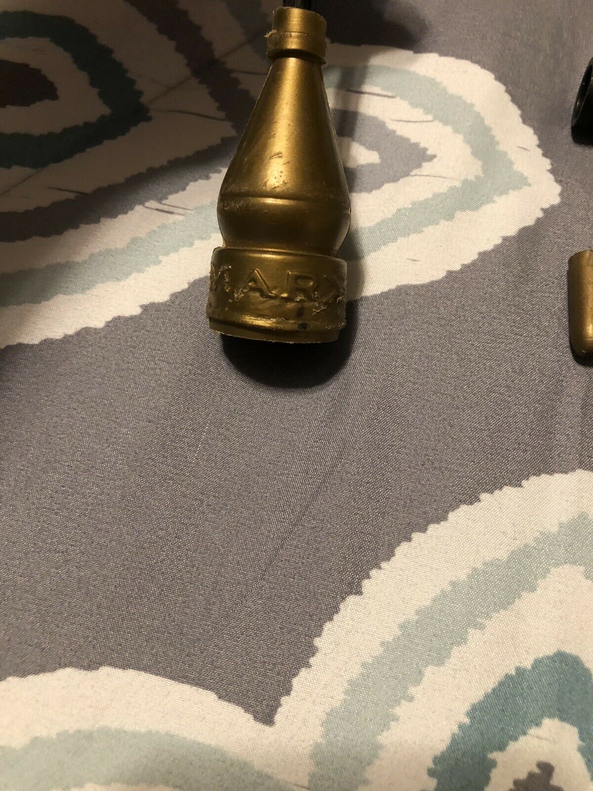 VINTAGE MARX Gold PLASTIC TOY PISTOL RIFLE CAP GUN SHELLS BULLETS ...