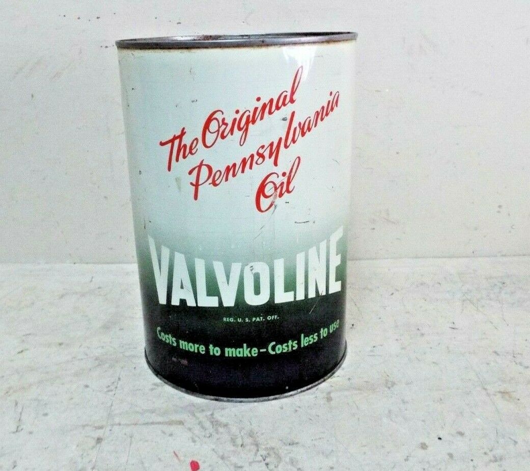 Vintage 1930s OLD VALVOLINE 5 Quart Oil Can METAL EMPTY | #14456906