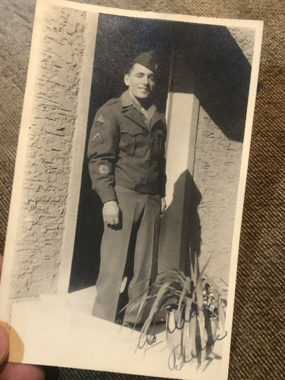 WWII US Army Photo Of Soldier In 7th Armored Division | #14585671