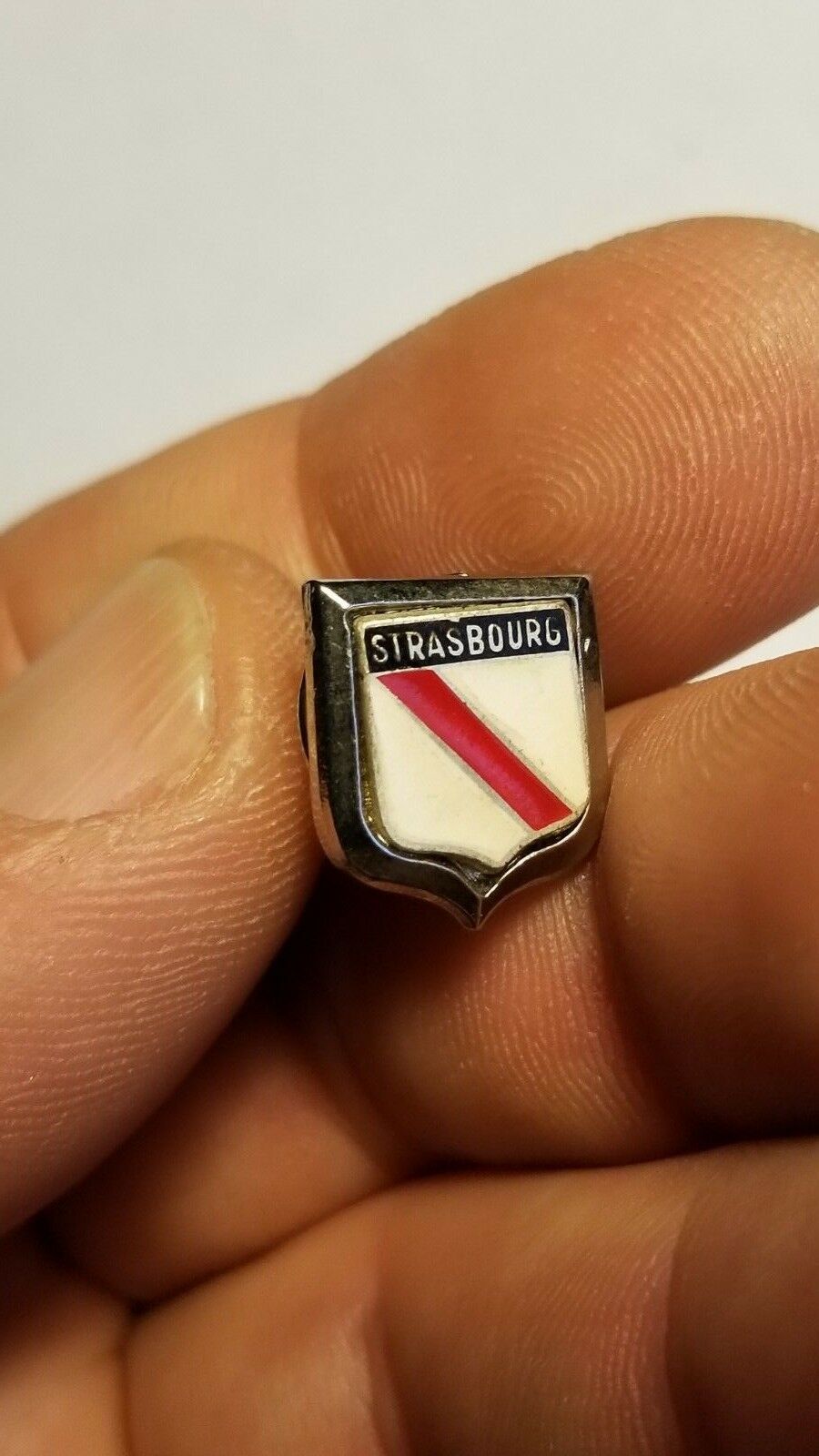 Vintage Strasbourg Metal Coat Of Arms Pin Badge Shield Brooch USA ...