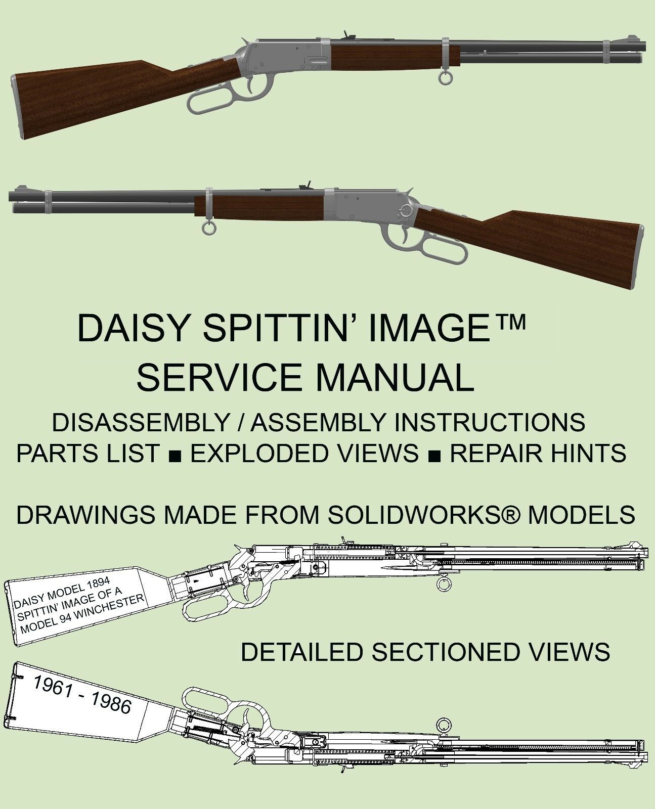 Daisy 1894 Spittin ' Image™ Re - Drawn Service, Operator Manuals On ...
