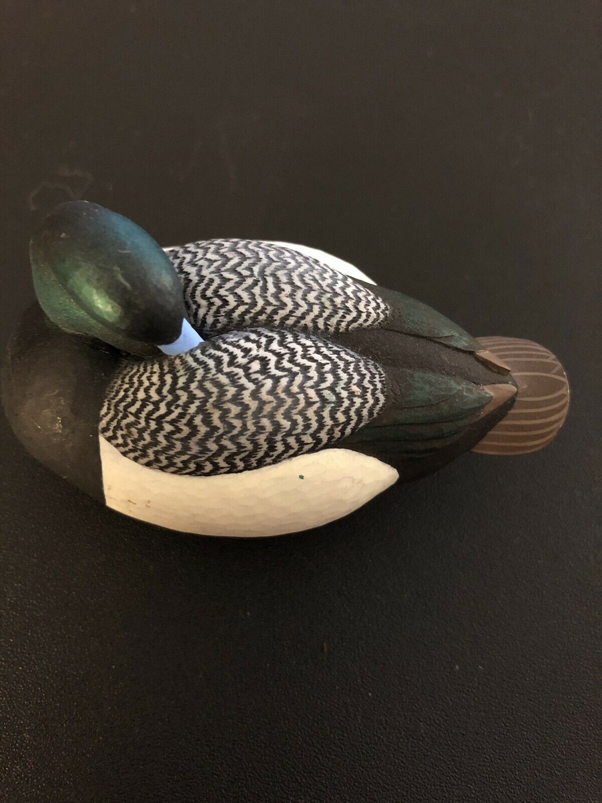 2004 Ducks Unlimited Jett Brunet Miniature Decoy Scaup Bluebill Duck ...