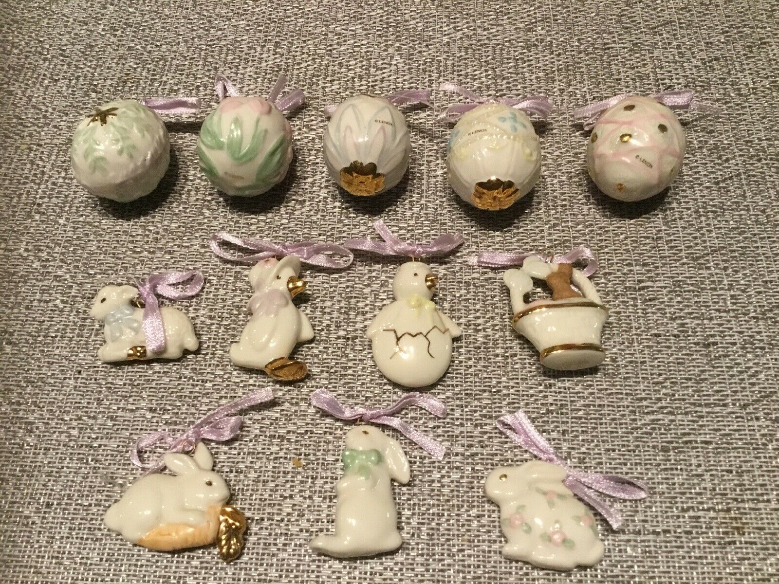 Lenox Ornament Tree Ornaments 12 Easter Ornaments (no Tree) | #14344386