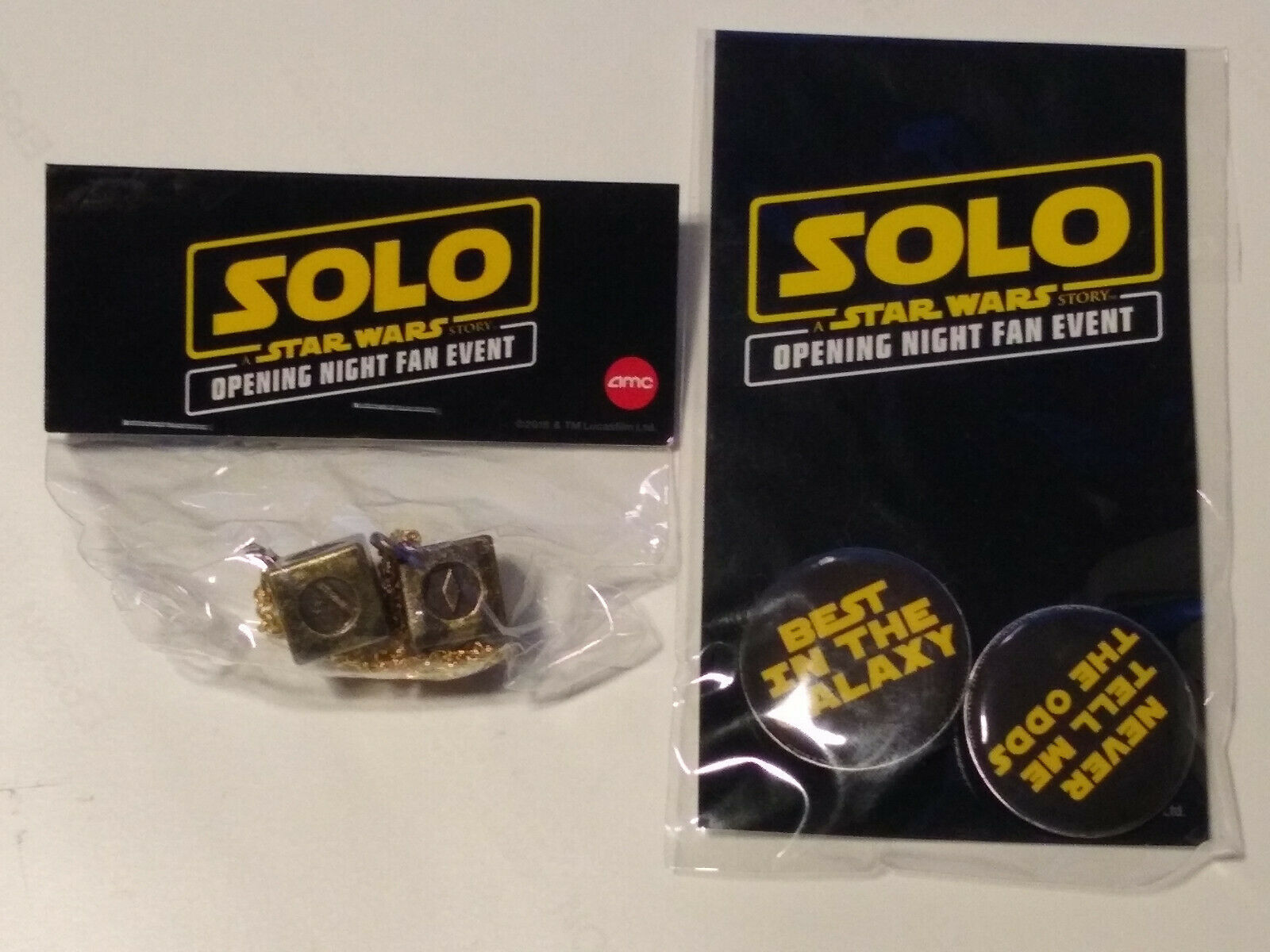 Solo: A Star Wars Story Amc Opening Night Fan Event Trinket Bag Pin ...