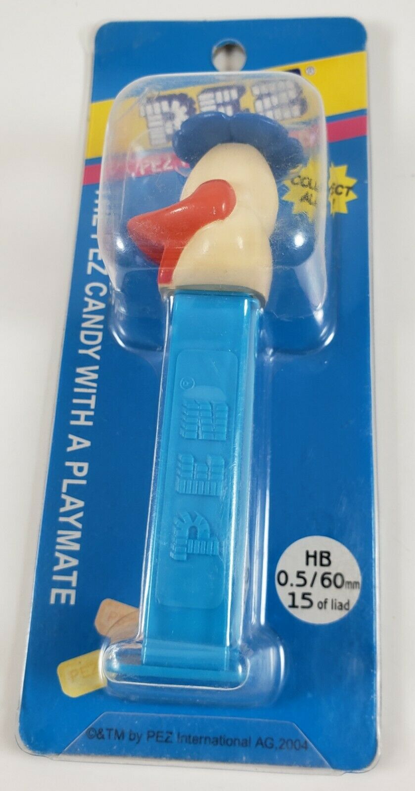 PEZ DUCK WITH FLOWER LEAD PENCIL GREAT DETAIL 2004 JAPAN ON CARD ...