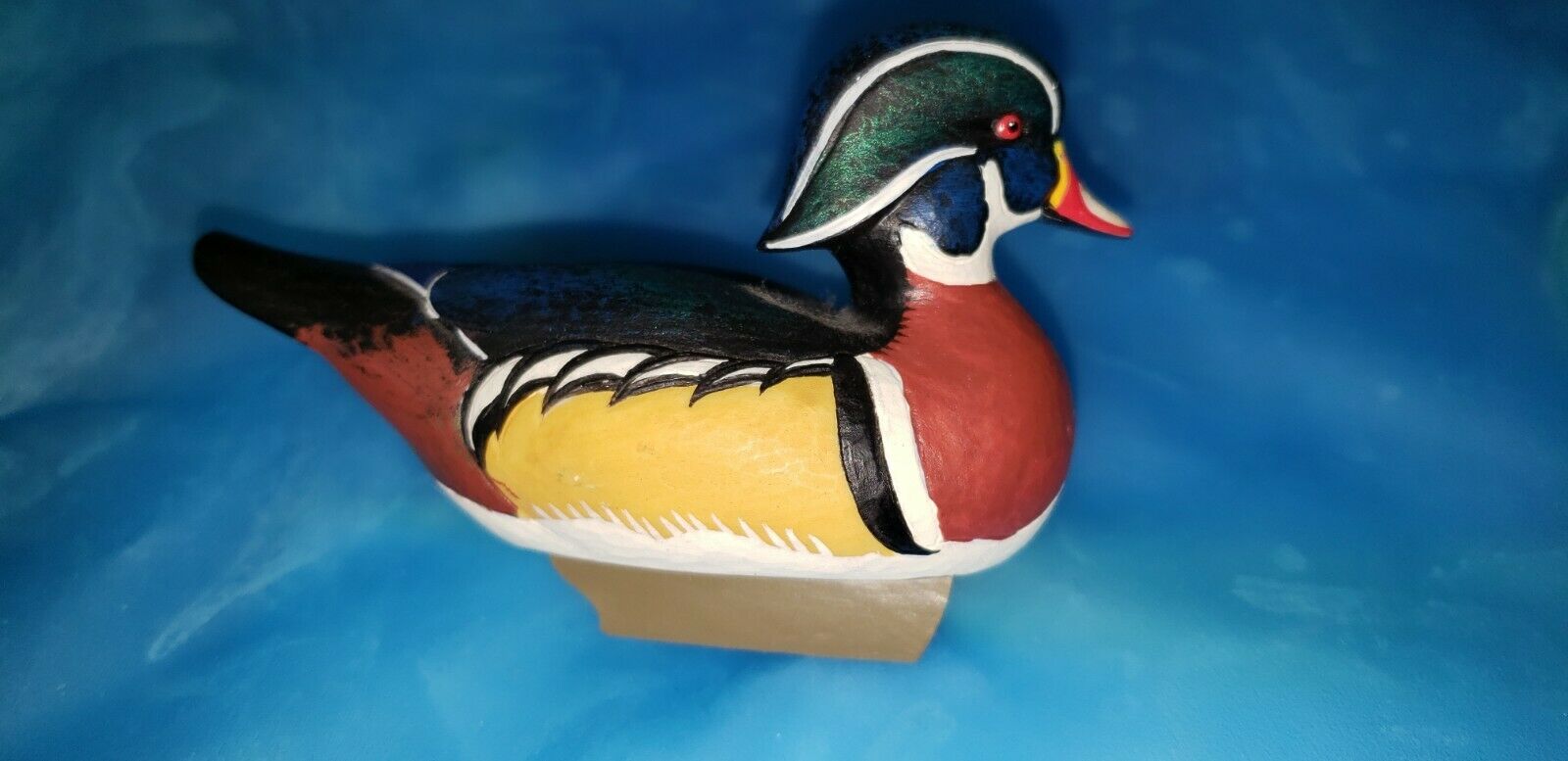 Ducks Unlimited 2000 Jett Brunet Miniature Wood Duck Decoy | #14524520