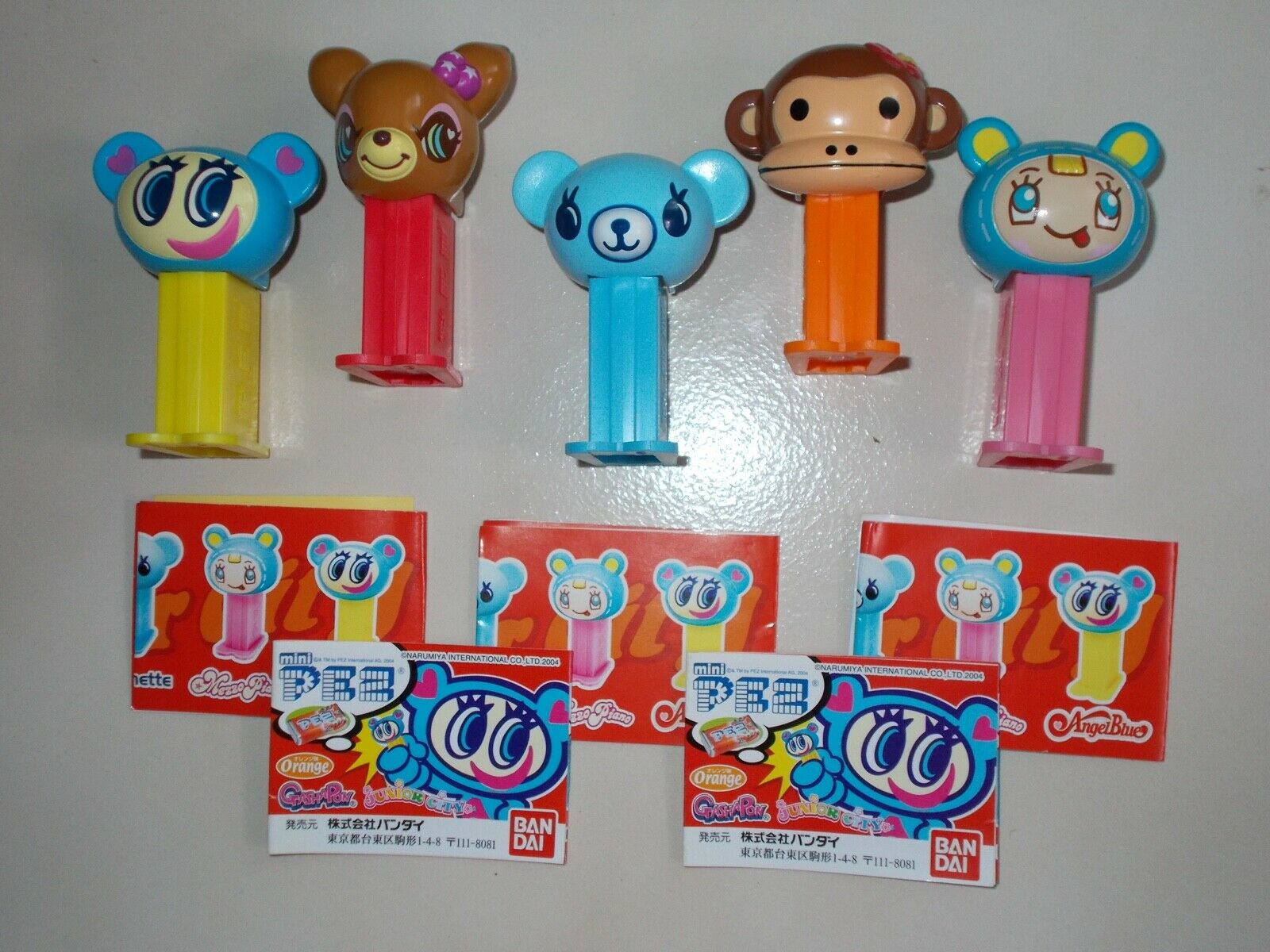 PEZ Japanese Junior City 1 Mini Dispensers Set Of 5 W/Inserts RARE ...