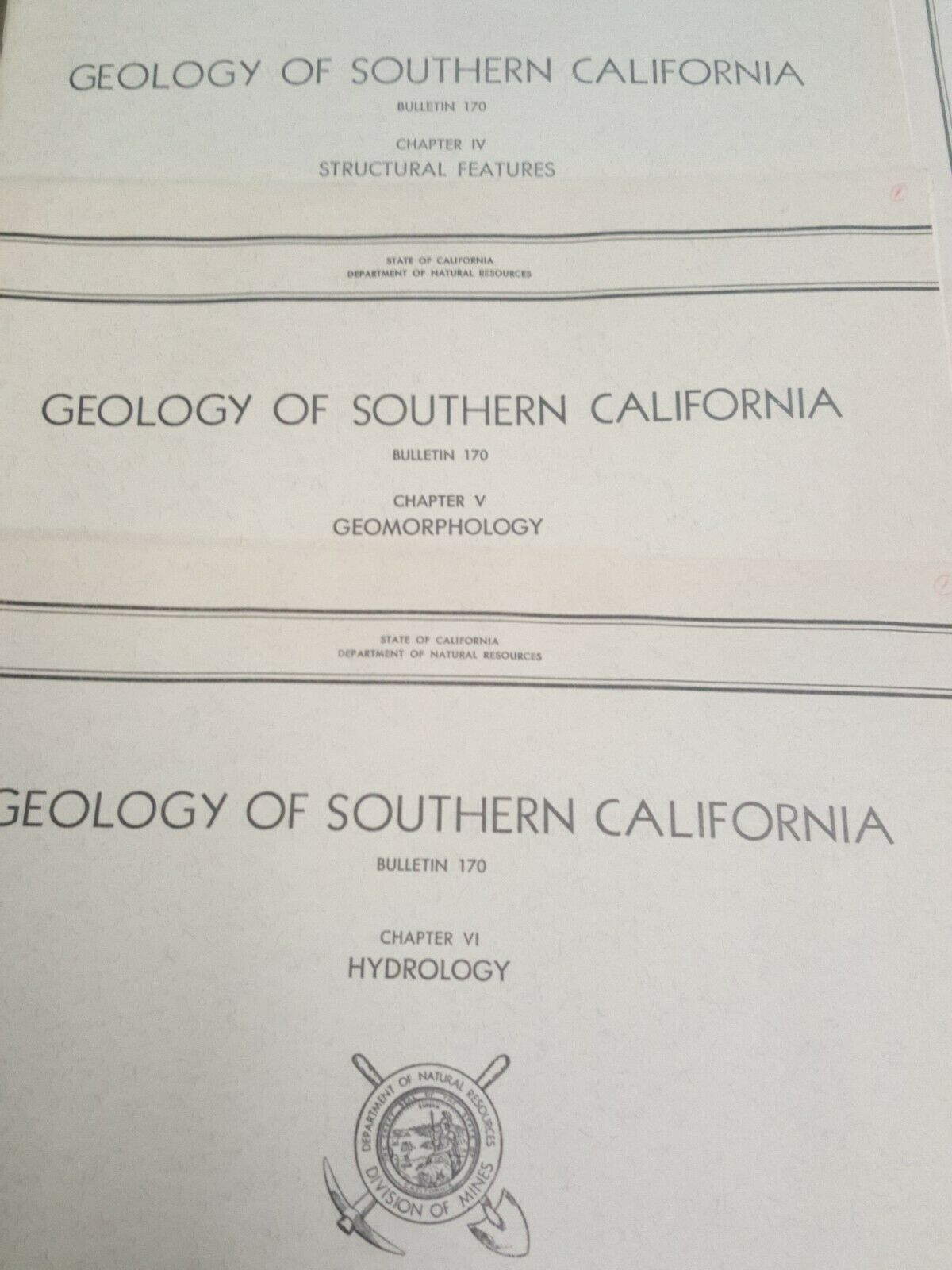 Geology Of Southern California Bulletin 170 8 Chapters Maps | #14332575