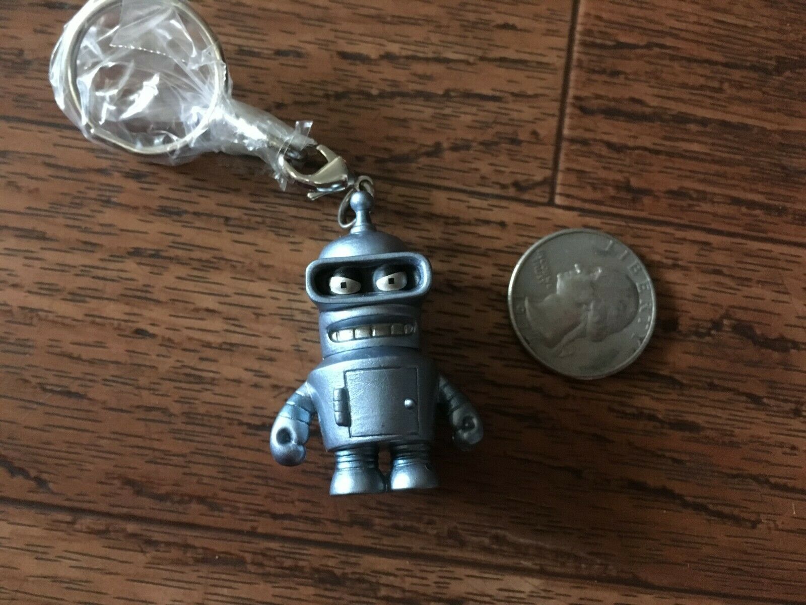 Kidrobot Futurama Universe X2 Metallic Bender Keychain Keyring Key ...