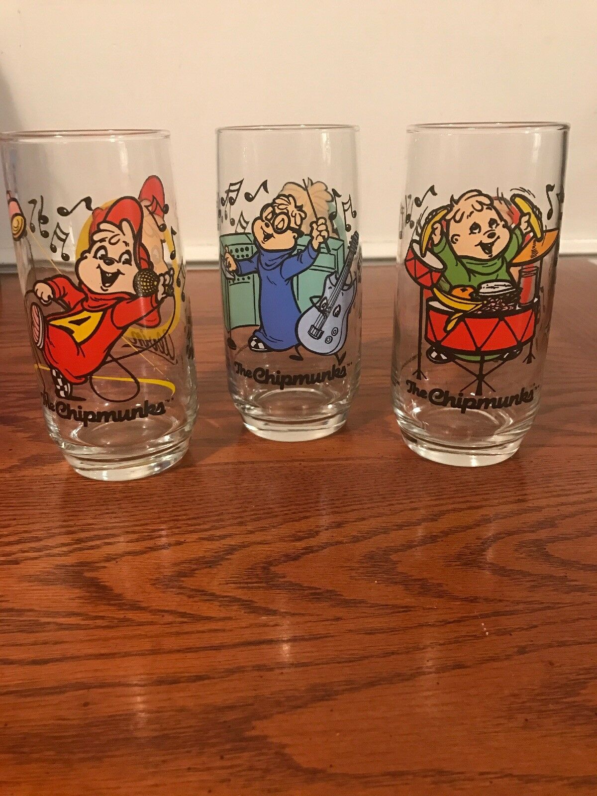 SET OF 6 VINTAGE 1985 ALVIN AND THE CHIPMUNKS GLASSES | #14297150