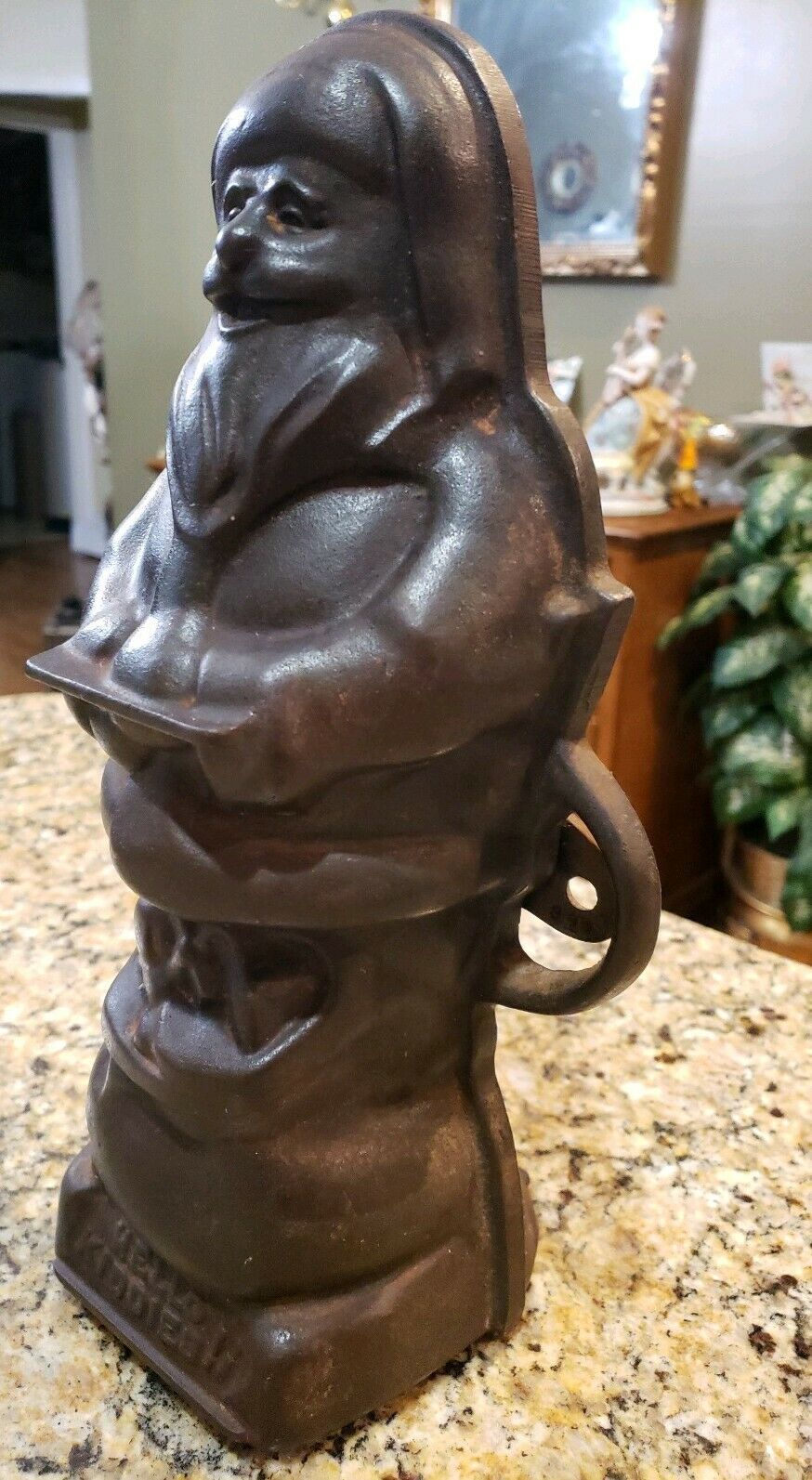 Griswold Cast Iron 12 " Santa Claus Hello Kiddies Christmas Cake Mold ...