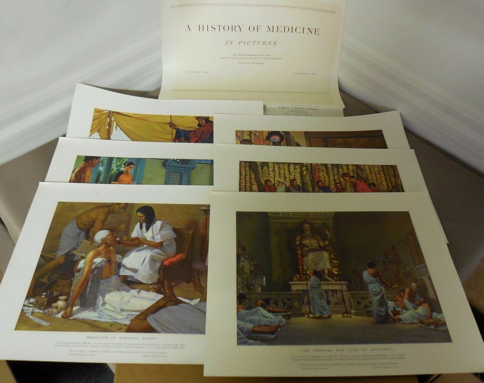 A History Of Medicine In Pictures Parke, Davis. Set 1. W/Complete ...