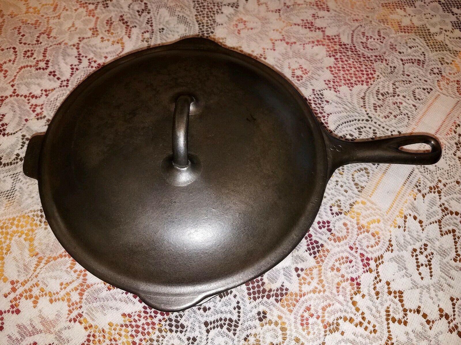 Vollrath Ware Cast Iron Colony Chicken Fryer 8 Heat Ring And Lid, Sits ...