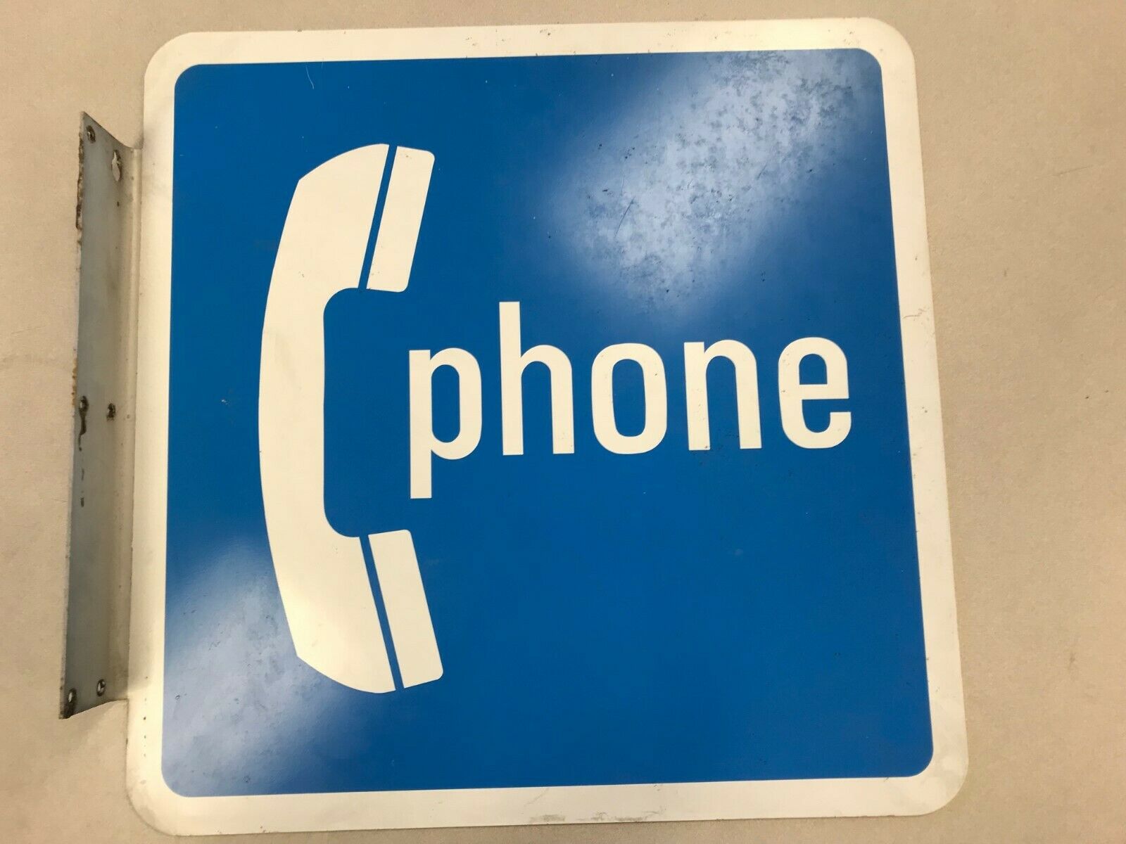 Vintage Bell System Large Pay Phone Sign, Circa 1970 ' S. Double Sided ...
