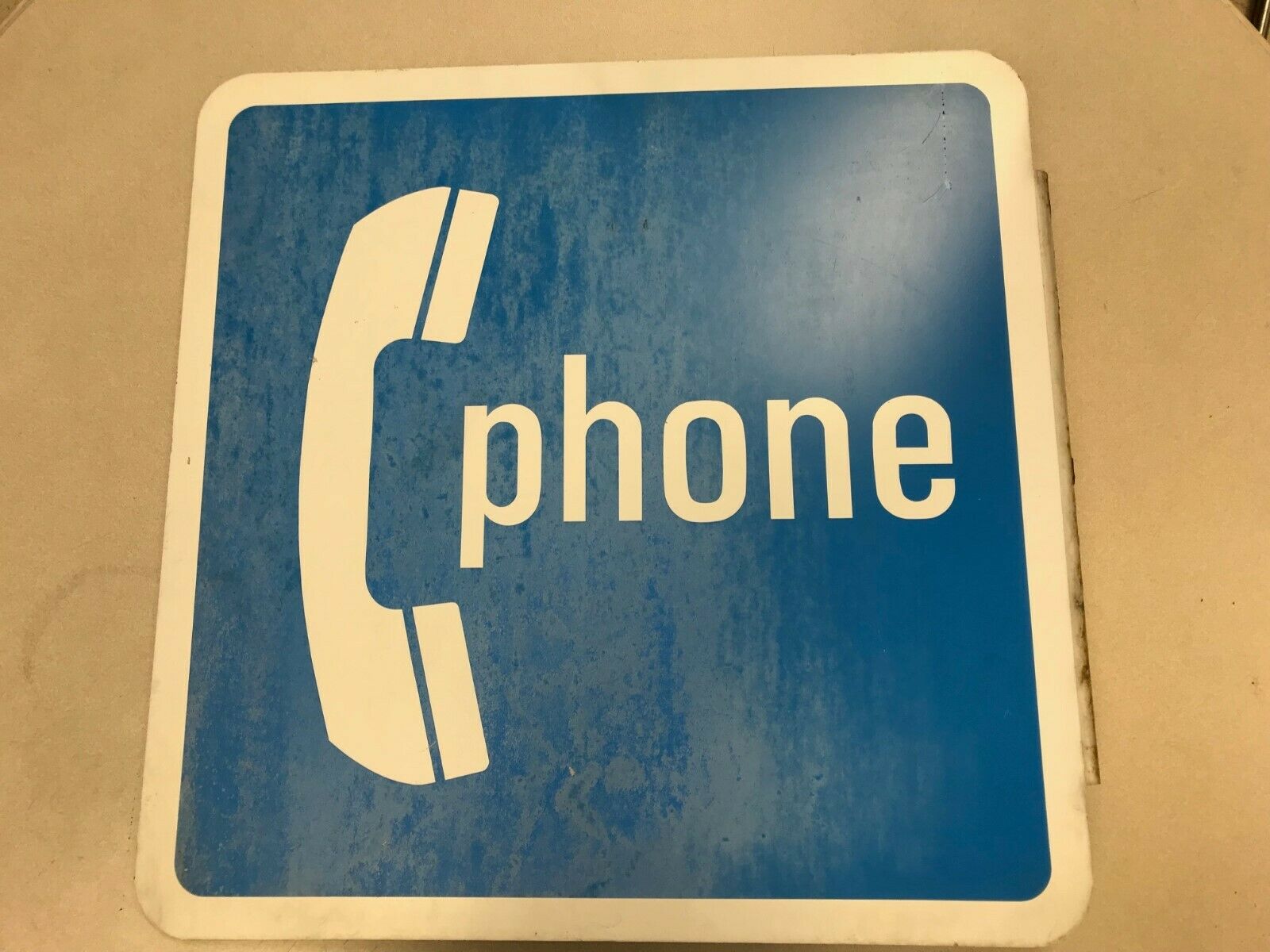 Vintage Bell System Large Pay Phone Sign, Circa 1970 ' S. Double Sided ...