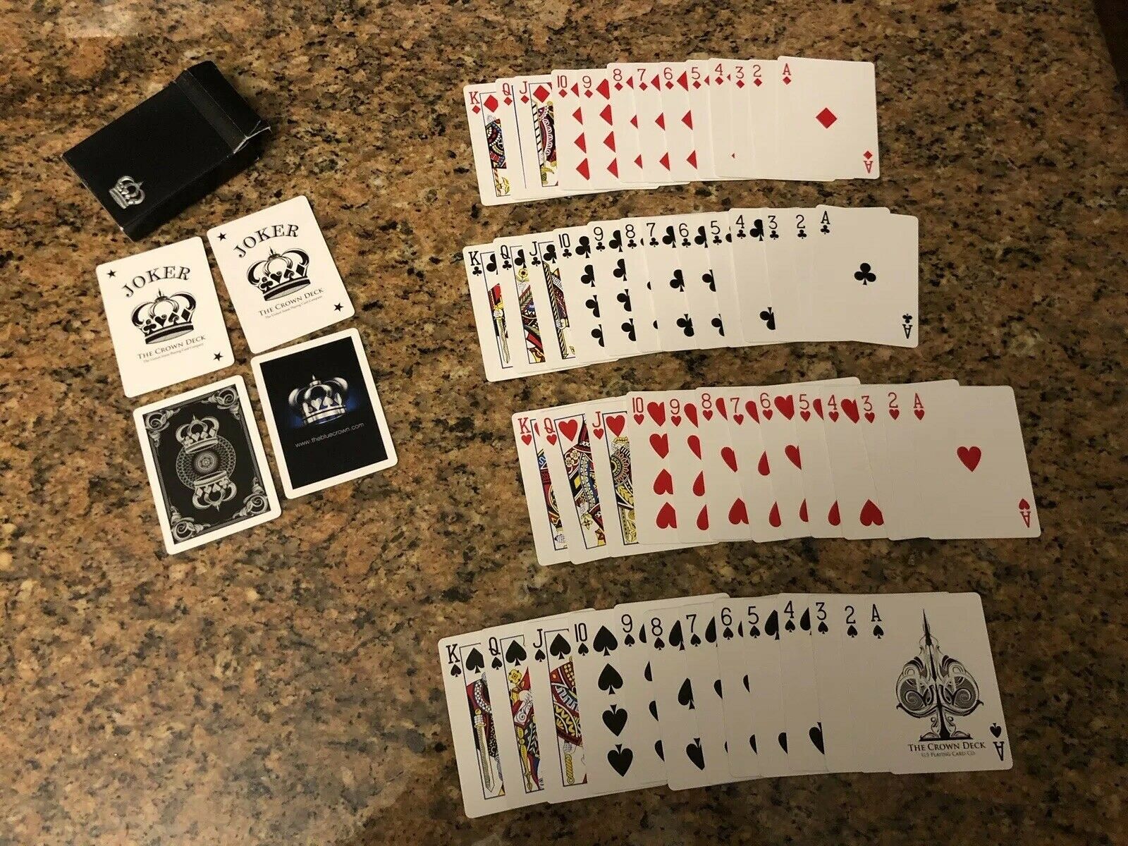 Black Crown Playing Cards Cardistry Magic Poker Size Deck USPCC | #14393900