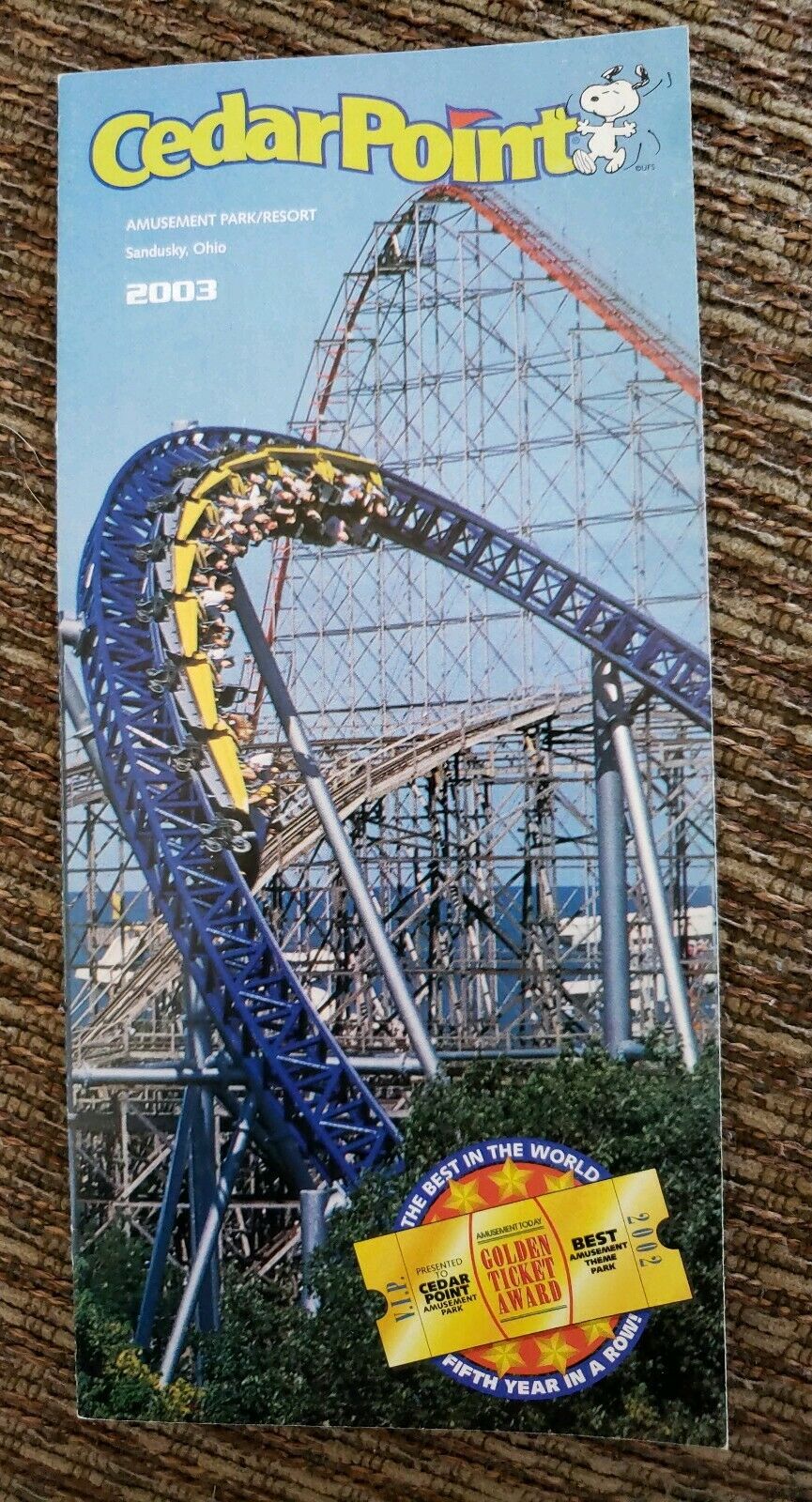 2003 Cedar Point Amusement Park Brochure Map Guide Pamphlet Booklet ...