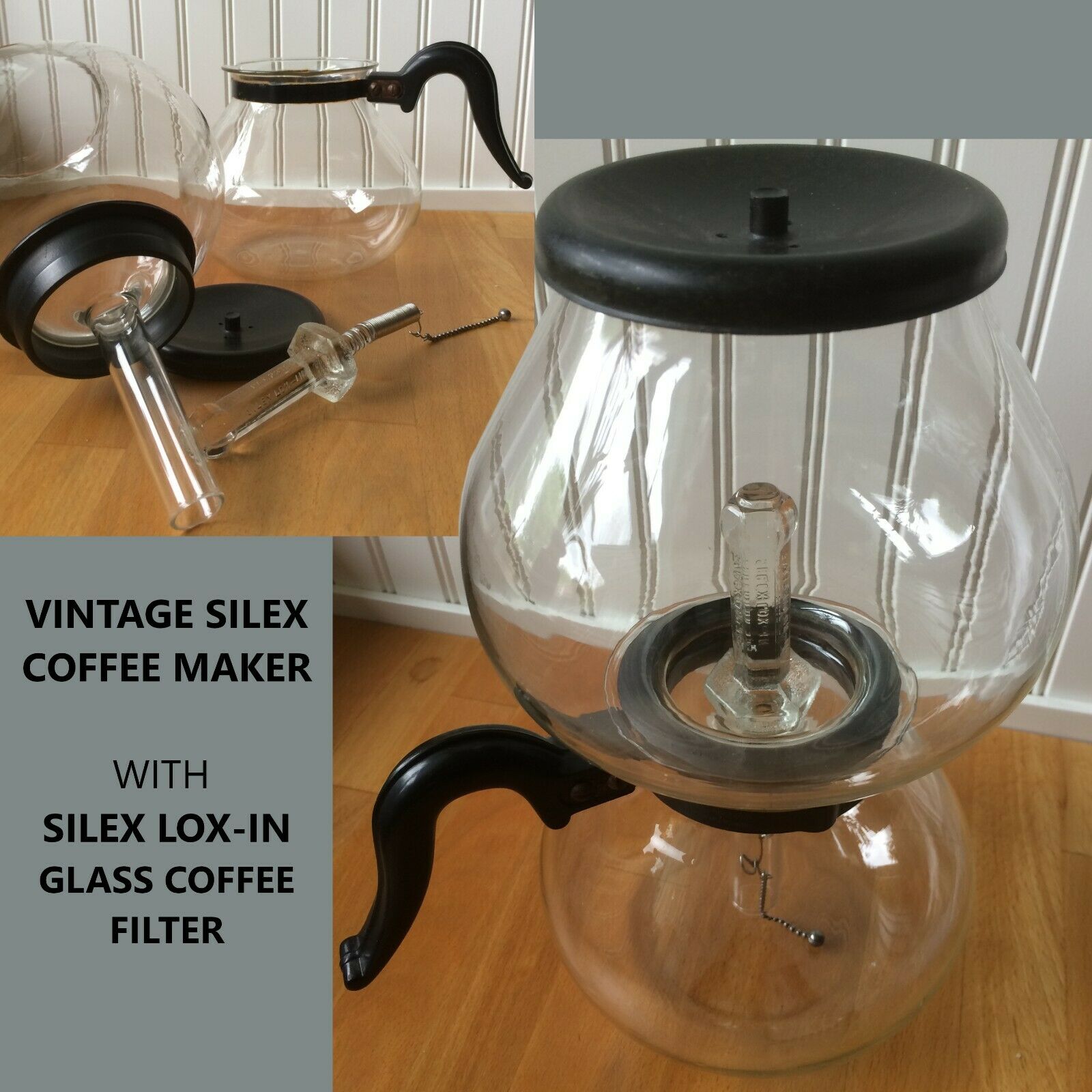 Vintage Silex Glass Double Bubble Vacuum Coffee Maker Pot, Silex Lox ...
