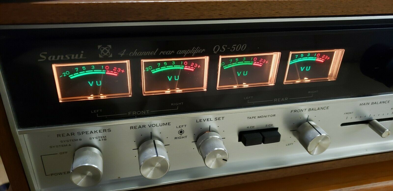 Vintage SANSUI QS - 500 4 ChannelRear Amplifier Amp Phono Org | #14354938