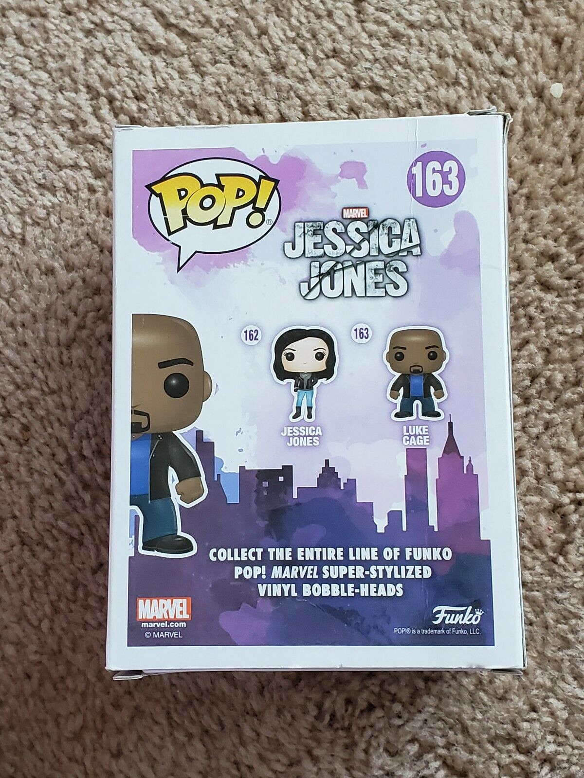 Funko Pop Marvel - Jessica Jones - Luke Cage Vinyl Figure 163 Box ...