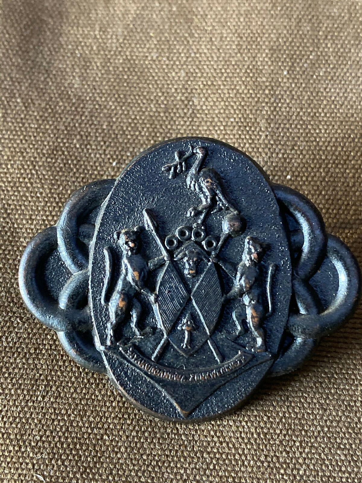 CISKEI DEFENCE FORCE WARRANT OFFICE CLASS 1 BLACKENED RANK BADGE SOUTH ...