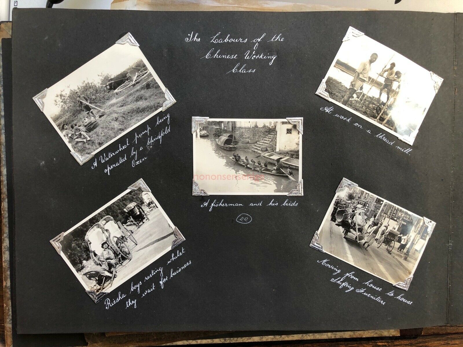 5 X CHINA THE LABOURS OF THE CHINESE CLASS VINTAGE PHOTOGRAPHS 1937 ...