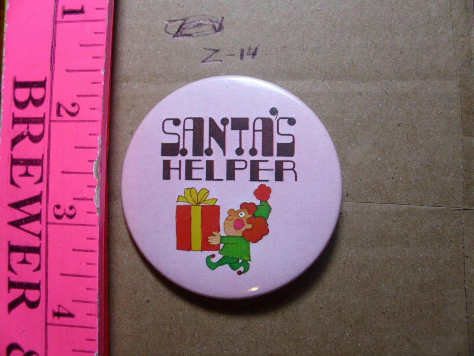 Pin Button Christmas Santa Holiday Santa ' S Little Helper Elf Deliver ...