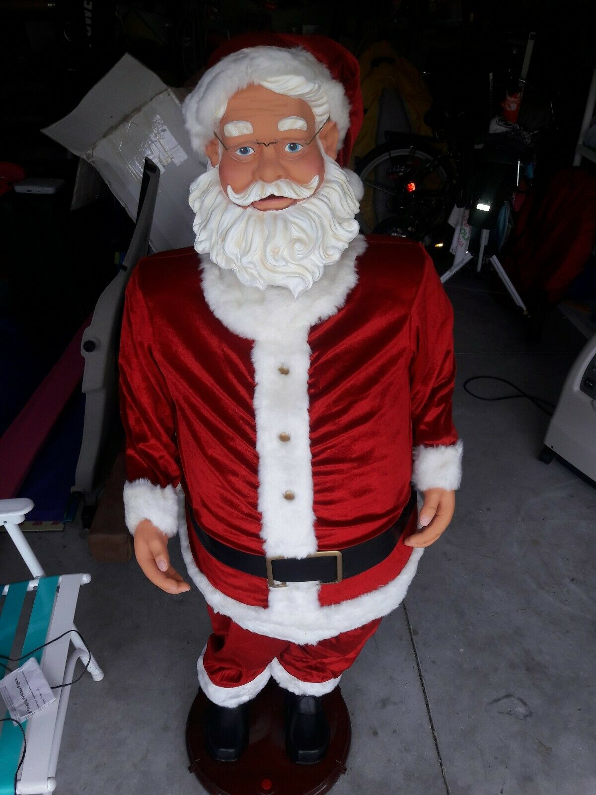 Vintage Santa Claus Gemmy 5 ' Animated Singing Dancing Life Size ...