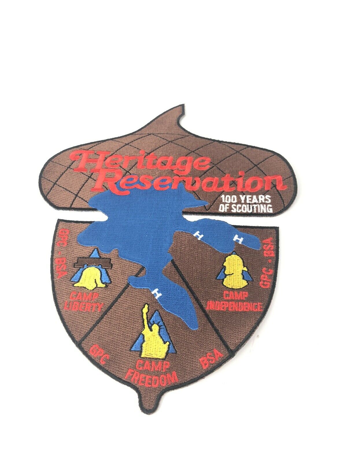 Heritage Reservation 100 Years Of Scouting GPC BSA Large Acorn Patch ...