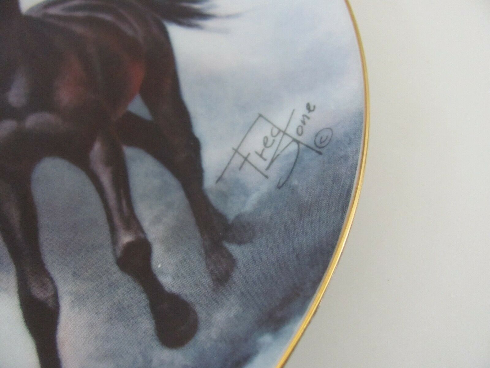 Limited Edition The Black Stallion Signed Fred Stone Plate With ...