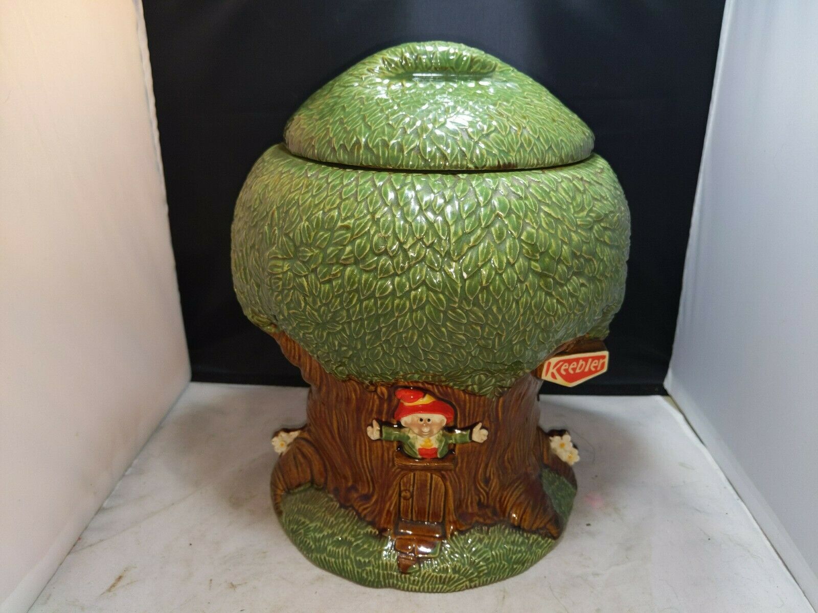 Vintage Keebler Elf Tree House Cookie Jar 1981 Keebler Company Ceramic ...