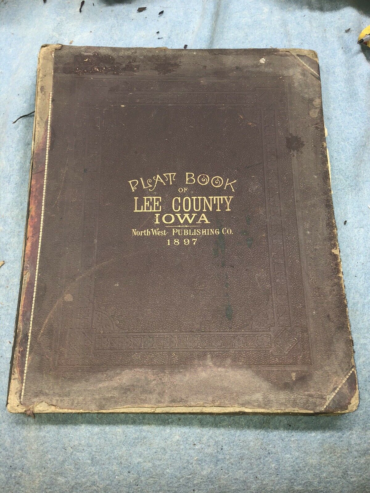 1897 PLAT BOOK LEE COUNTY IOWA IA WEST POINT ST. PAUL KEOKUK WEAVER ...