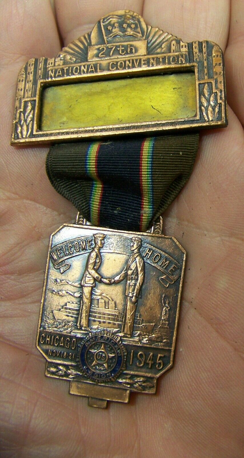 American Legion Medal 27th National Convention Chicago Illinois 1945 ...