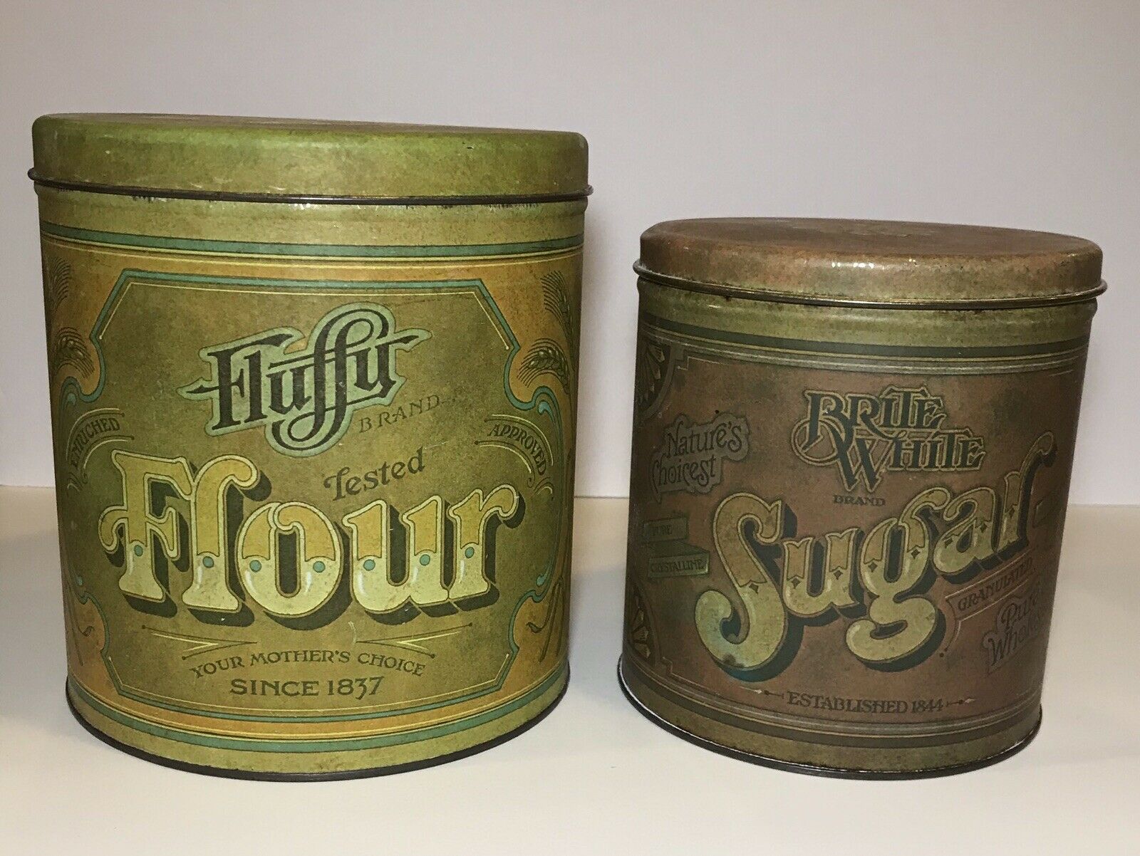Vintage Ballonoff Tin Canister Set/4 1970s Flour Sugar Coffee Tea ...