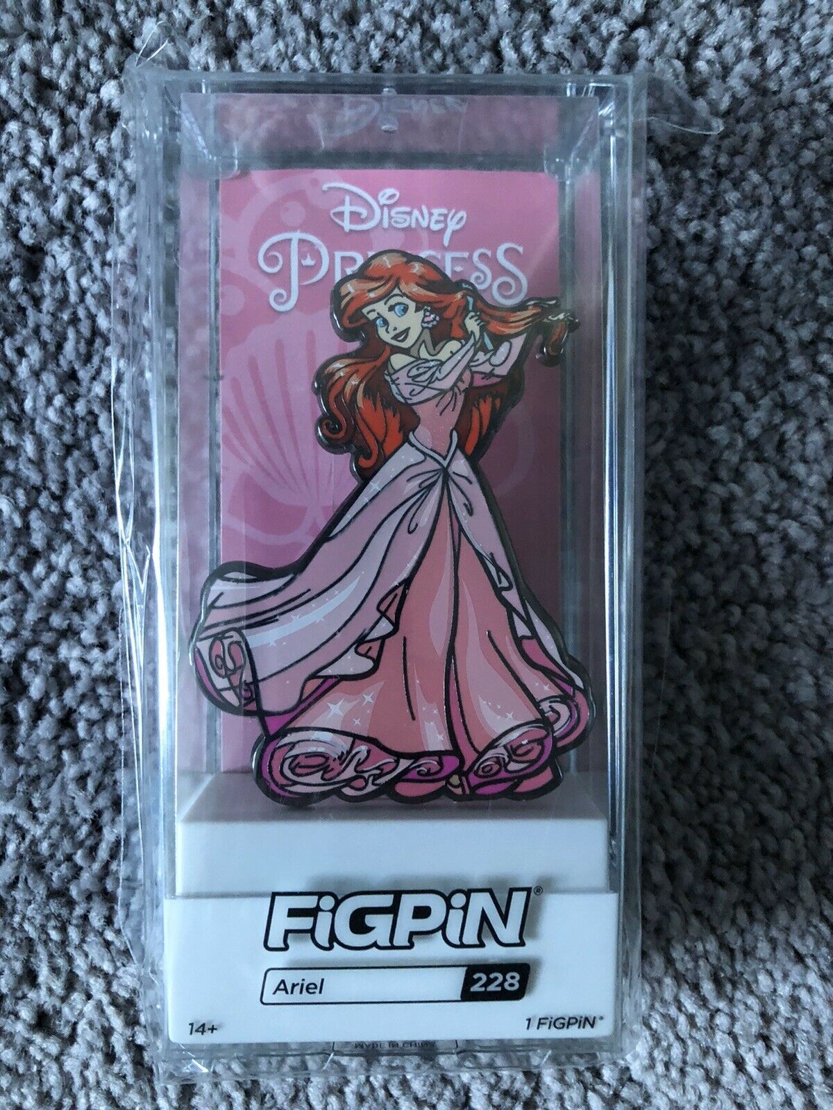 2019 D23 Disney Expo FiGPiN Little Mermaid PINK DRESS ARIEL Pin LE 500 ...