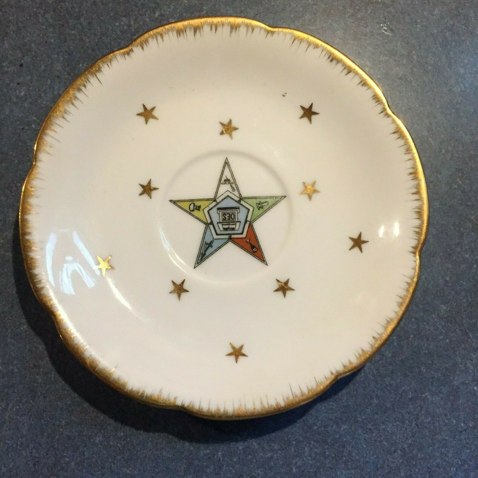 Vintage Order Of The Eastern Star Coffee / Tea Cup And Saucer Lefton ...