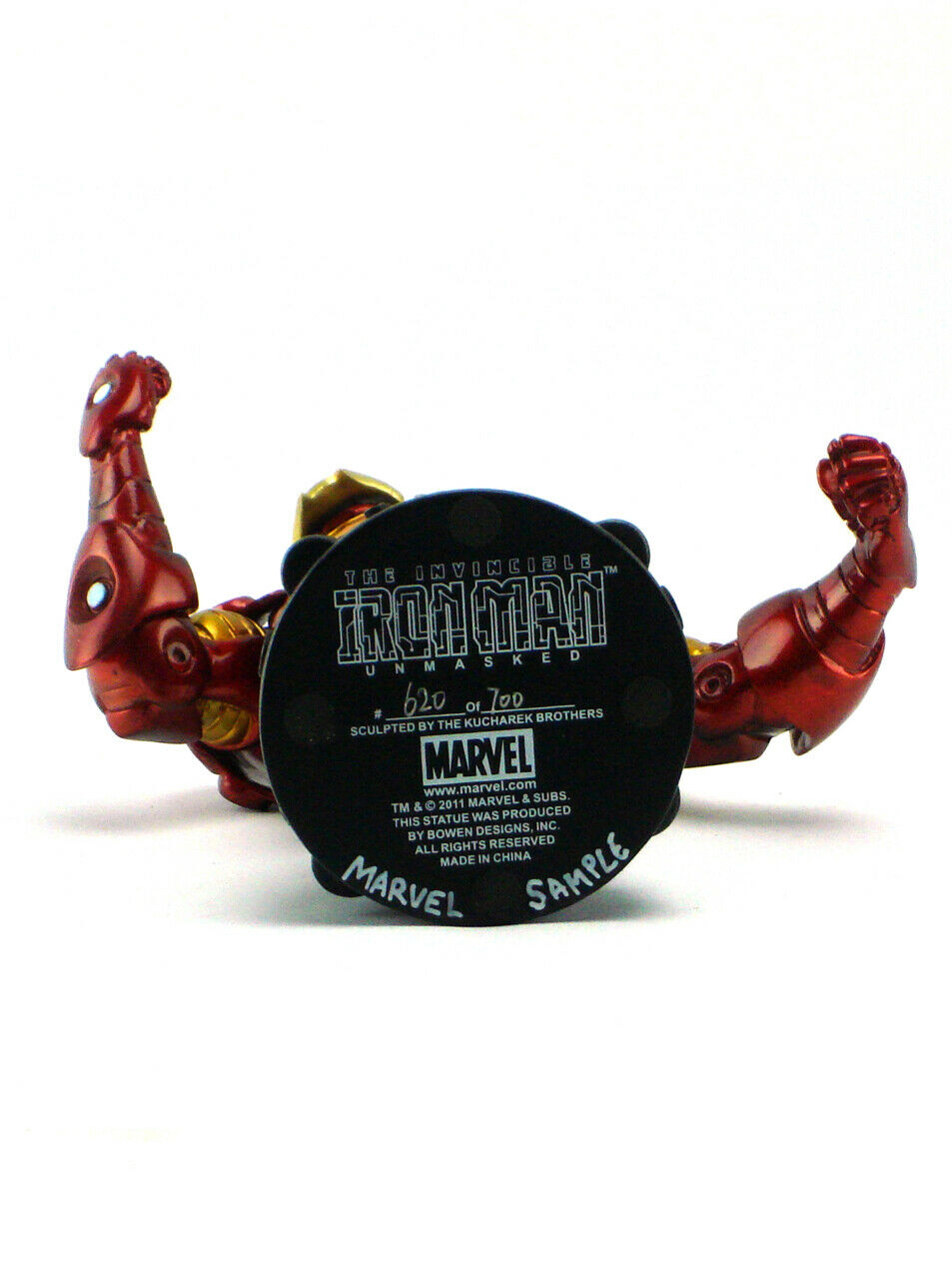 Bowen Designs Iron Man Mini Bust Unmasked Version Marvel Sample 620/700 ...