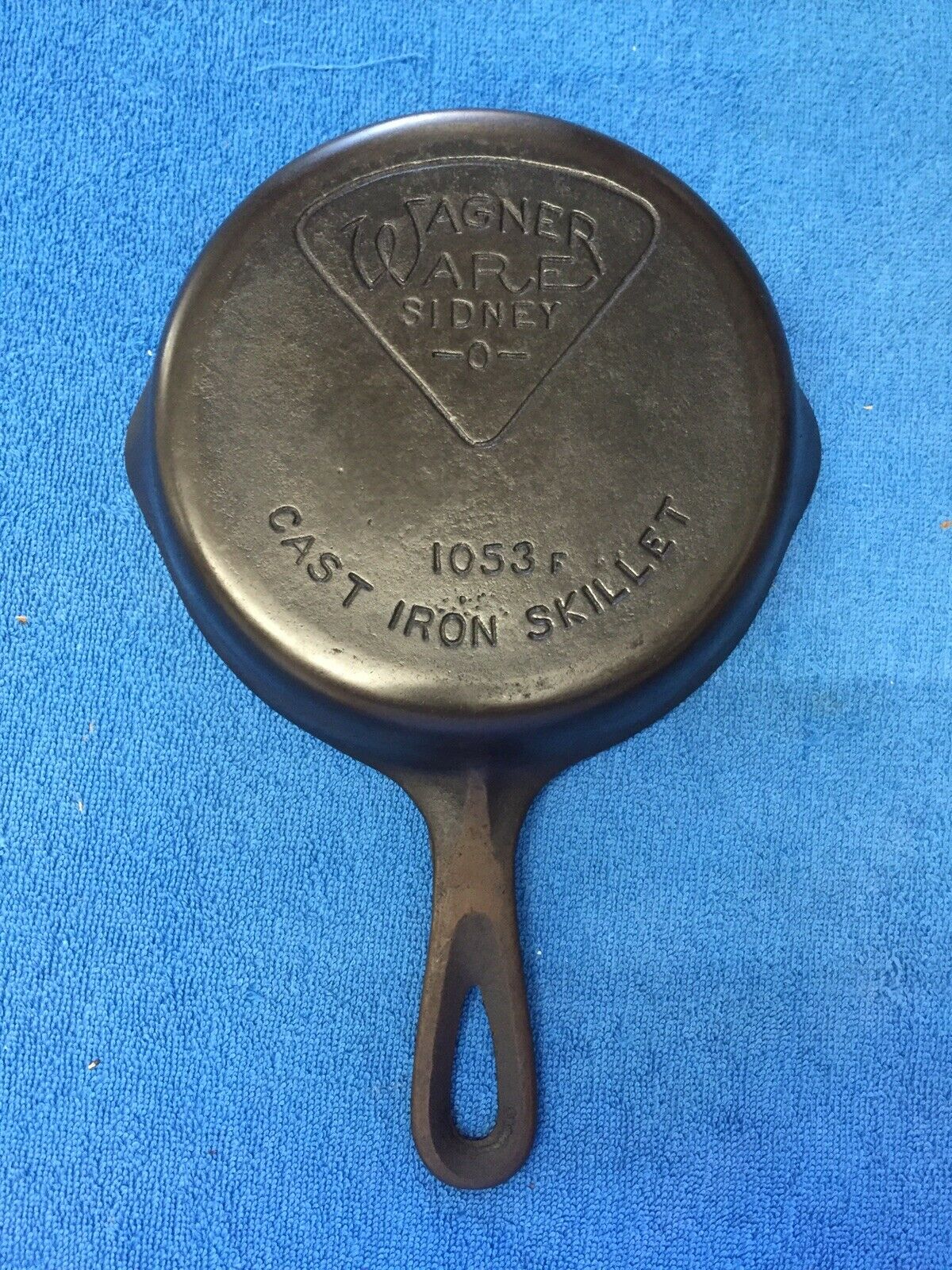 EARLY Wagner Ware Cast Iron No 3 PIE LOGO Cast Iron Skillet Frying Pan ...