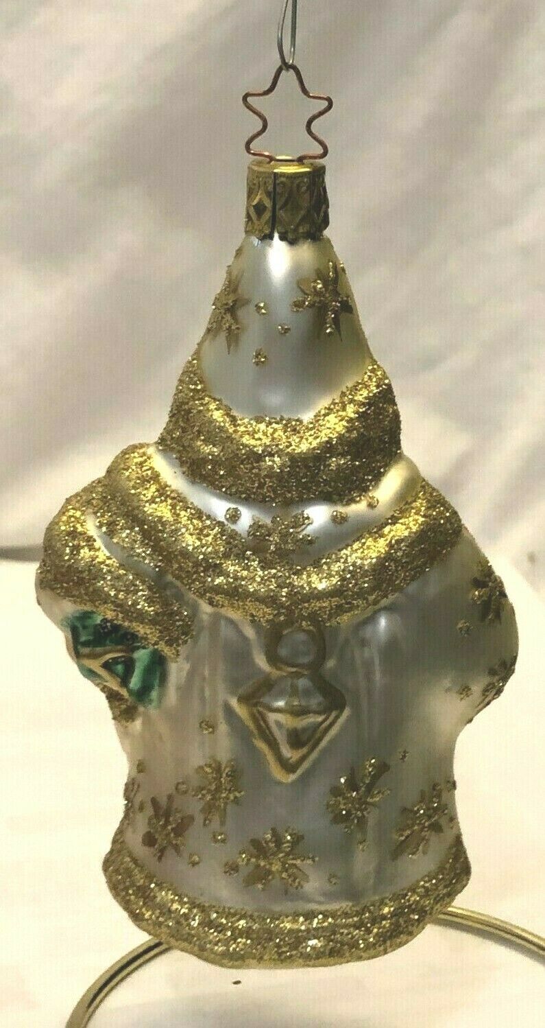 MERCK FAMILY OLD WORLD CHRISTMAS ORNAMENT GOLDEN HERALDING FATHER BLOWN ...
