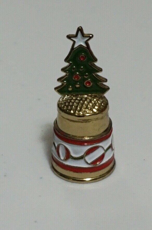 Vintage George Good Christmas Tree Thimble | #13880648