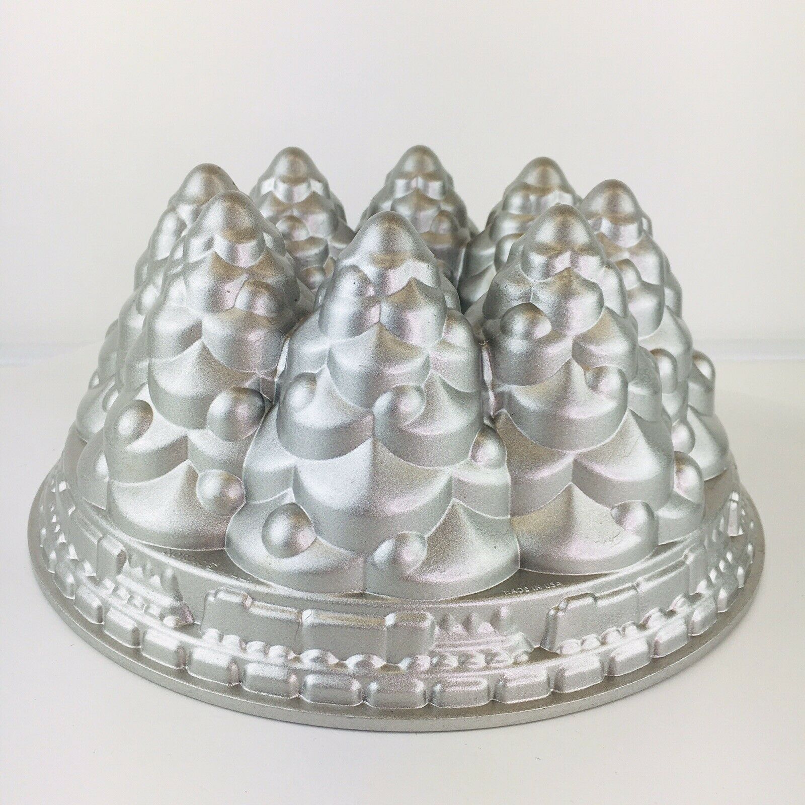Nordic Ware Holiday Tree Bundt Cake Pan Mold Christmas Trees & Trains ...