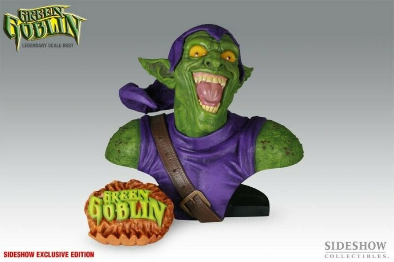 Sideshow EXCLUSIVE Green Goblin Legendary Scale Bust Marvel Spiderman ...