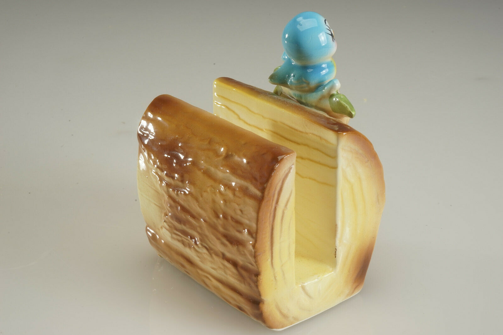 Vintage 1950s 1960s Norcrest Japan Bluebird On Log Napkin Holder ...