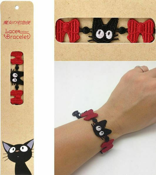 Studio Ghibli Lace Bracelet Kiki ' S Delivery Service Jiji Cat &Bow ...