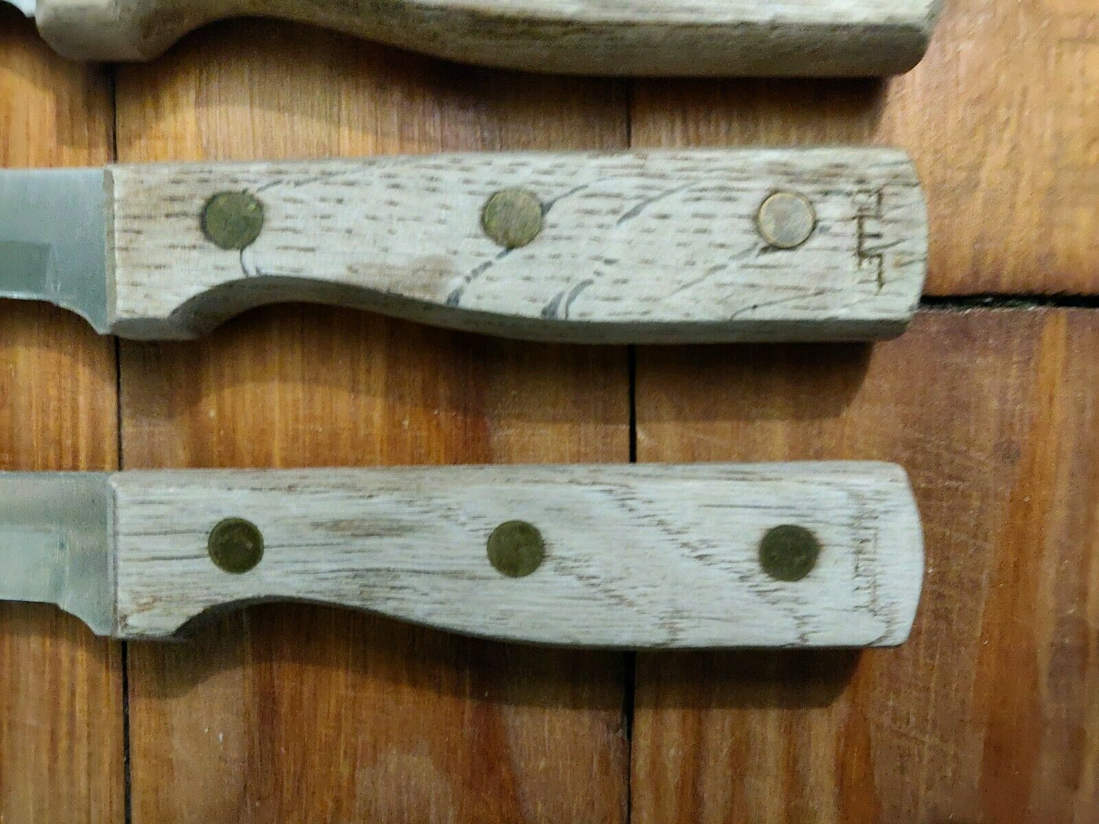 5 OLD HOMESTEAD Lifetime Cutlery Japan Chef ' S Knife Wood Handle ...