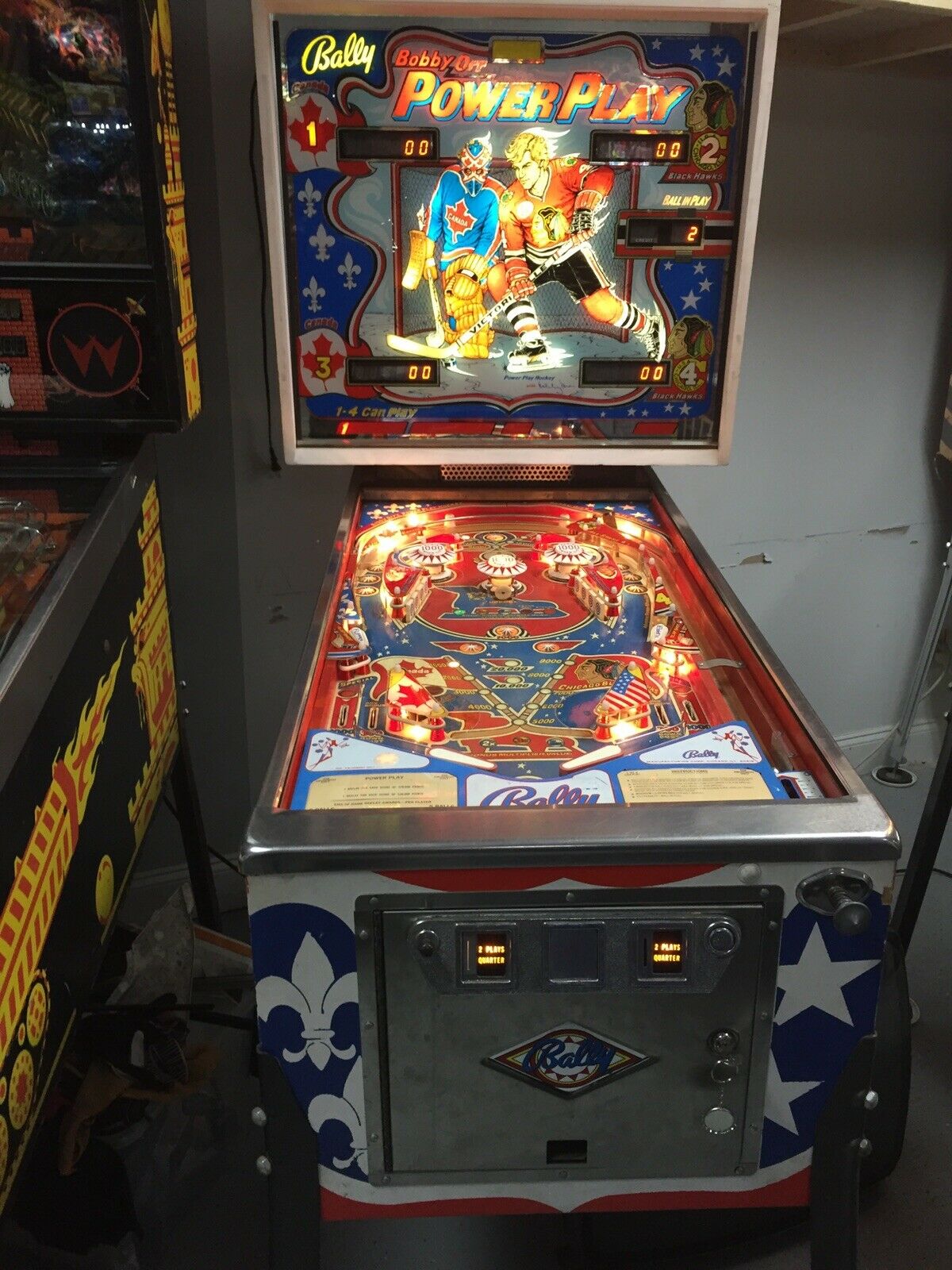 BALLY CLASSIC BOBBY ORR POWER PLAY PINBALL MACHINE 1978 | #14004441