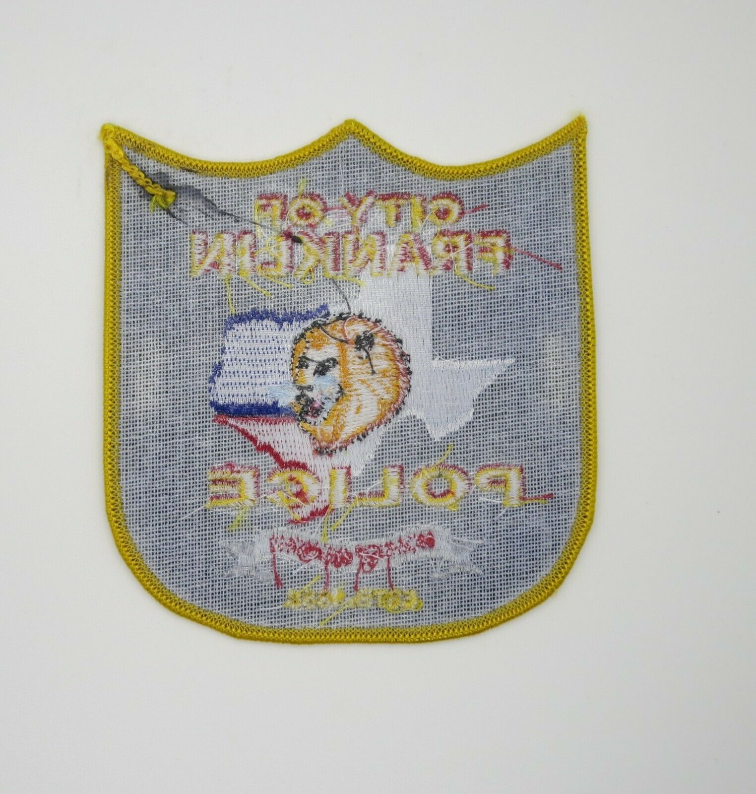 CITY Of FRANKLIN TEXAS POLICE PATCH Vintage | #13852925
