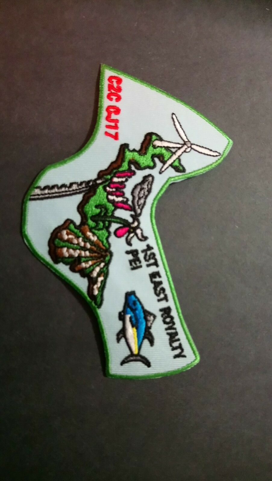 Scouts Canada CJ17 PEI Prince Edward Island Canadian Map Badge | #13834771