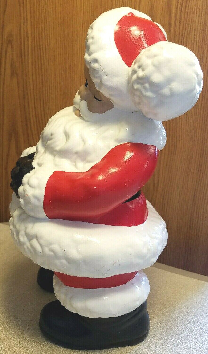 Atlantic Mold Christmas Winking Santa Claus Figure Hand Painted Ceramic ...